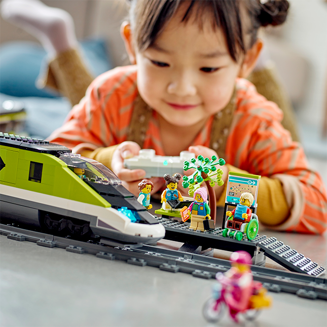 LEGO City Trains - Express Passenger Train - - Fat Brain Toys