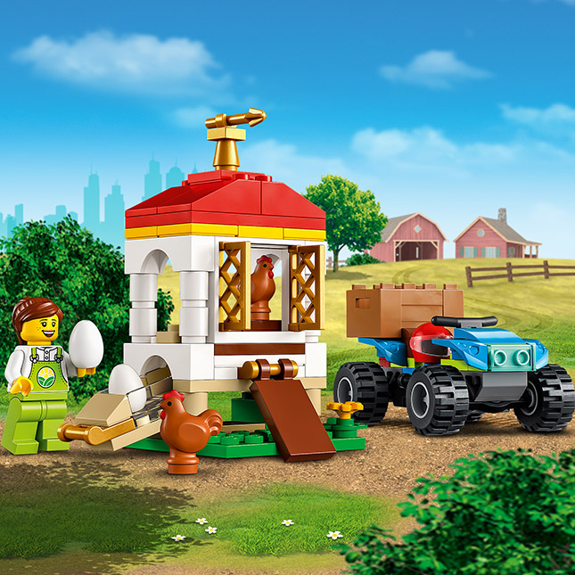 LEGO City Farm - Chicken Henhouse - - Fat Brain Toys