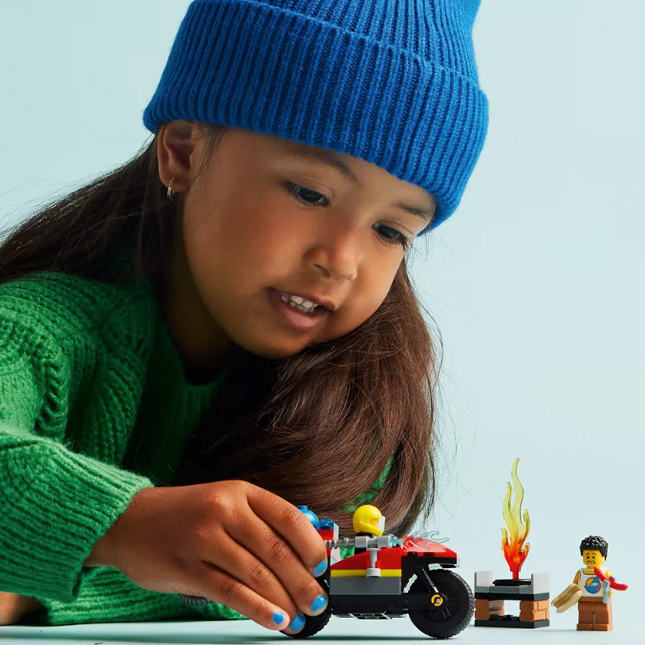 LEGO City Fire - Fire Rescue Motorcycle - - Fat Brain Toys