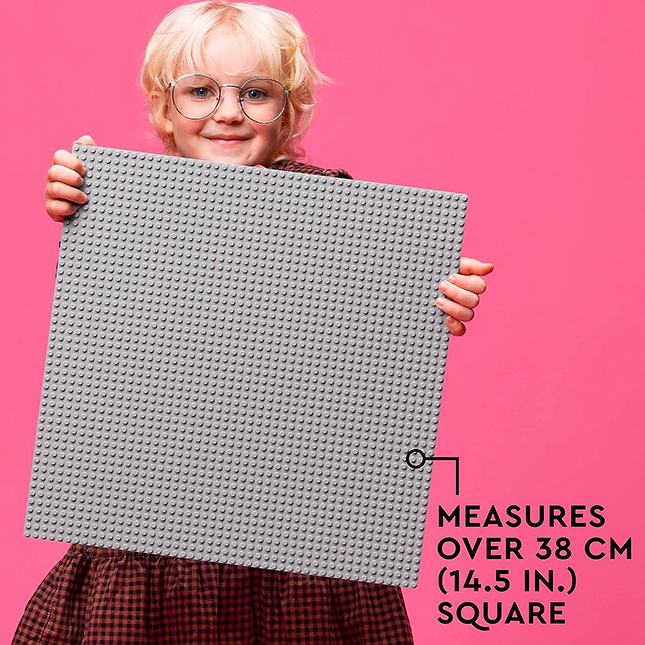 LEGO Classic - Gray Baseplate - Best for Ages 4 to 10