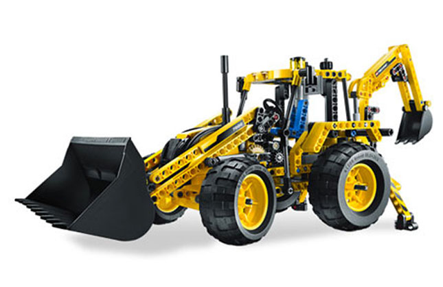 LEGO Technic Backhoe Loader - - Fat Brain Toys