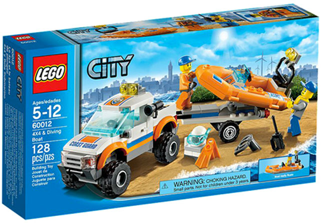 LEGO City Coast Guard - 4x4 & Diving Boat - - Fat Brain Toys