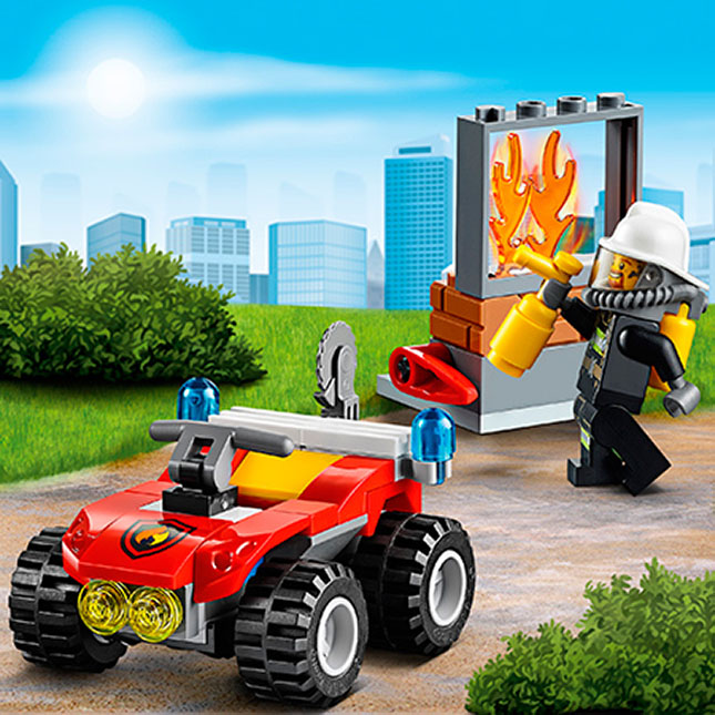 LEGO City Fire - Fire ATV - - Fat Brain Toys