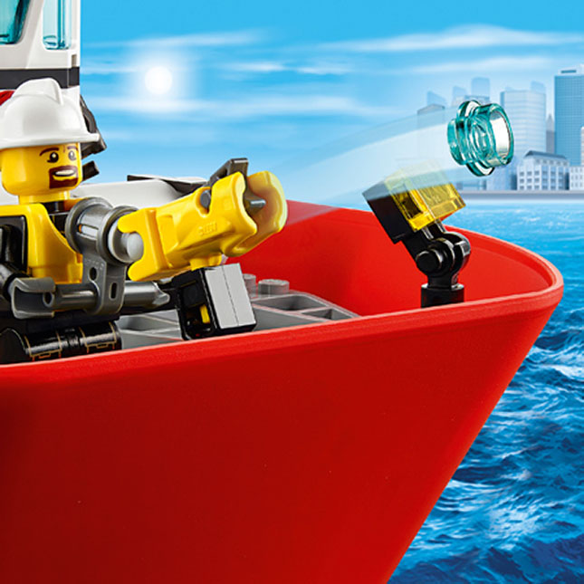 LEGO City Fire - Fire Boat - - Fat Brain Toys
