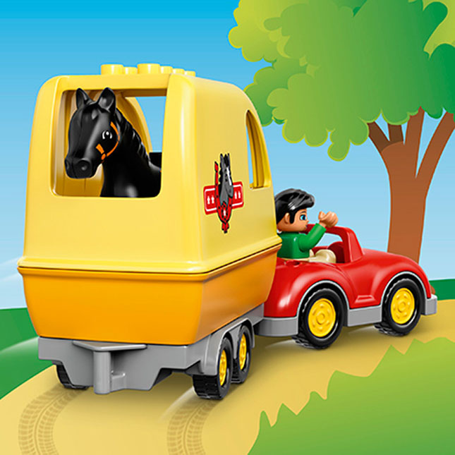 LEGO DUPLO Town - Horse Trailer - - Fat Brain Toys