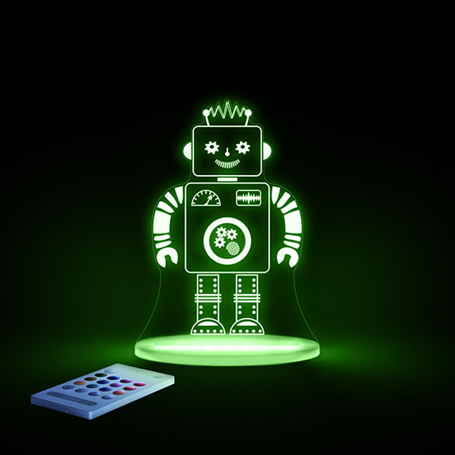 Robot LED Nightlight - - Fat Brain Toys
