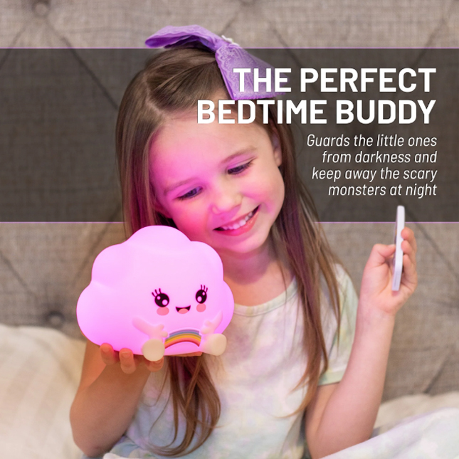 LumiPets Nightlight - Kawaii Cloud - Best for Ages 7 to 11