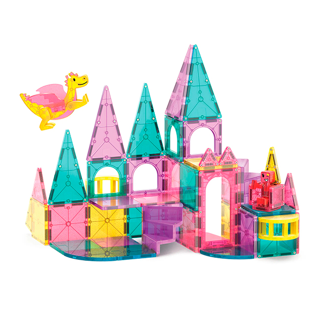 Magna-Tiles Castle DLX + microMAGS - Best for Ages 3 to 4