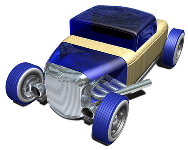 Mini Automoblox Hot Rod - - Fat Brain Toys