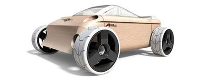 Automoblox A9-S - Orange Convertible - - Fat Brain Toys