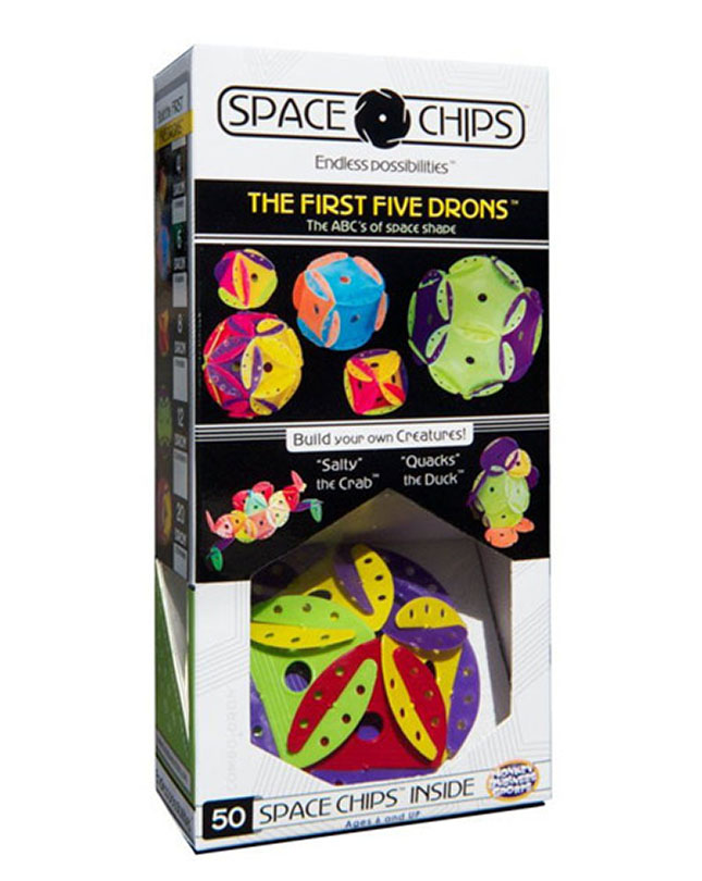 Space Chips First Five Drons Set - 50 pc. - - Fat Brain Toys