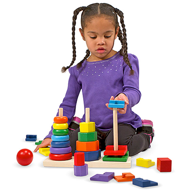Geometric Stacker - - Fat Brain Toys