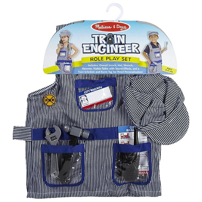 Train Engineer Role Play Costume Set - - Fat Brain Toys