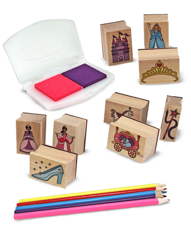 Princess Wooden Stamp Set - - Fat Brain Toys