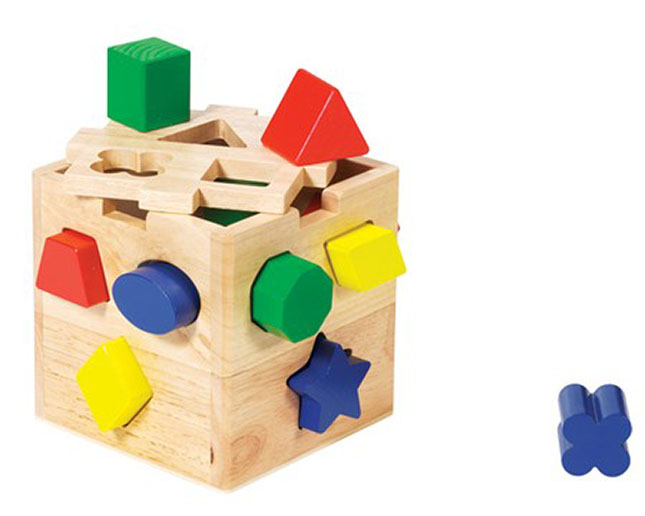 Shape Sorting Cube - - Fat Brain Toys