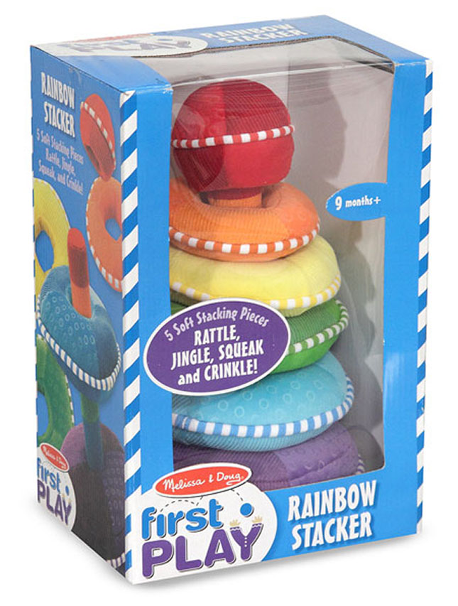 Rainbow Stacker - Plush - - Fat Brain Toys