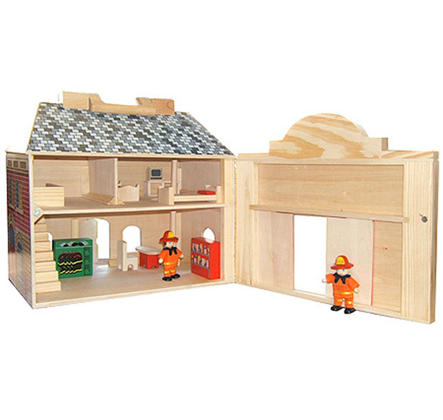 Fire Station Play Set - - Fat Brain Toys