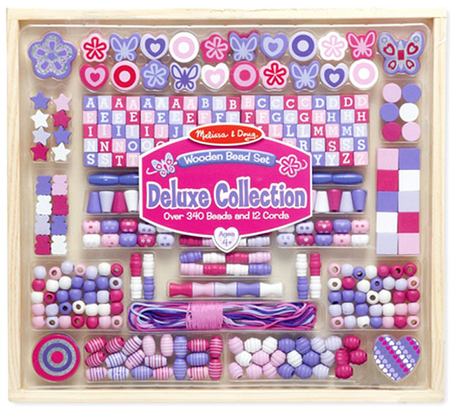 Deluxe Collection - Wooden Bead Set - - Fat Brain Toys