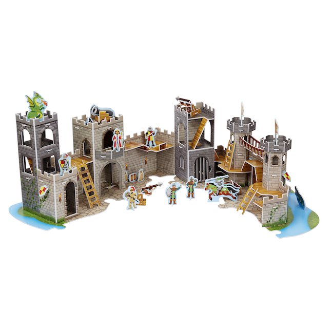 Medieval Castle 3-D Puzzle - - Fat Brain Toys
