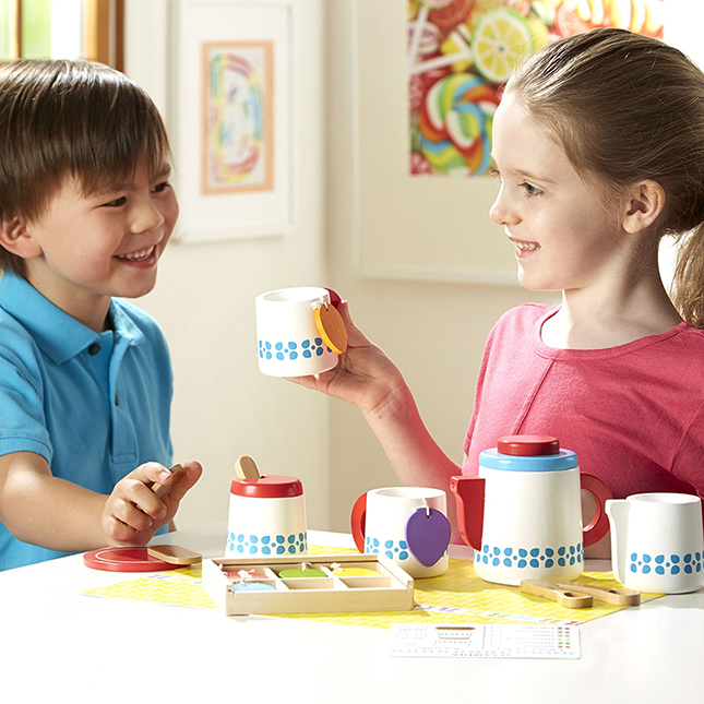 Steep & Serve Play Tea Set - - Fat Brain Toys