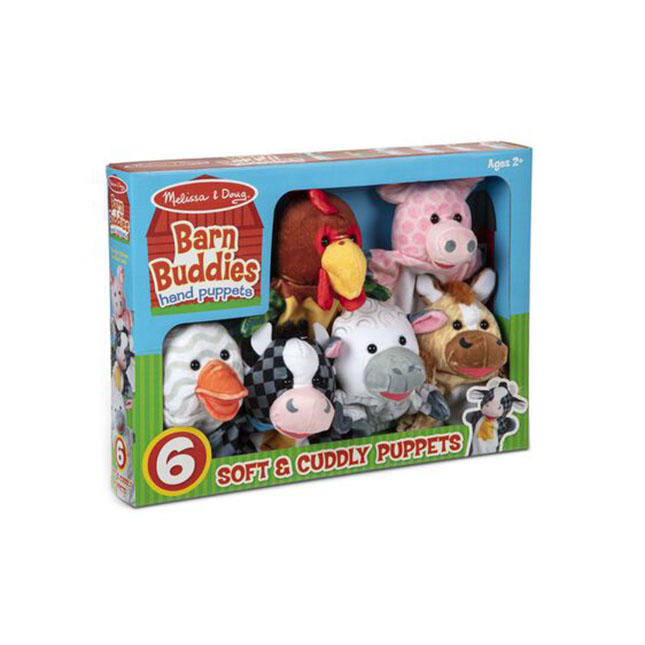 Barn Buddies Hand Puppets - 6 pc - - Farm Toys