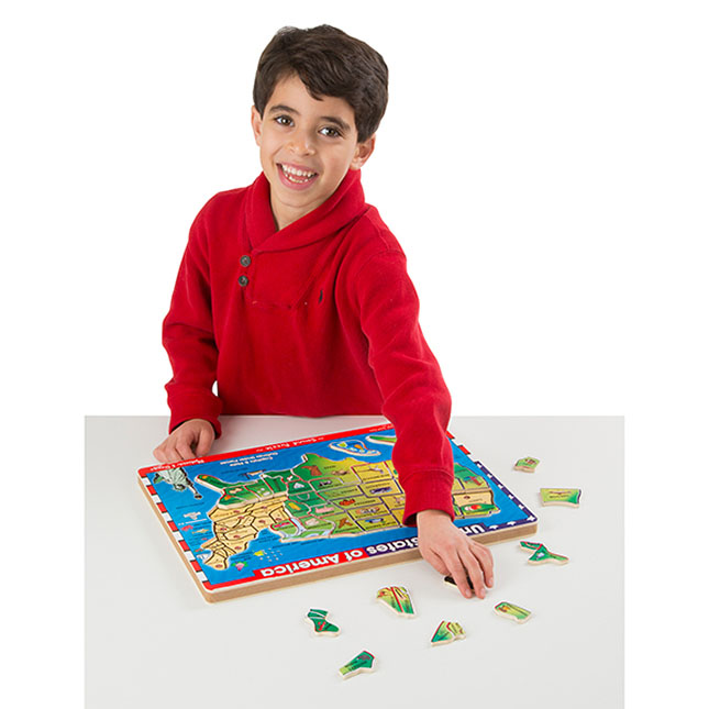 USA Map Sound Puzzle - Best History & Geography for Babies