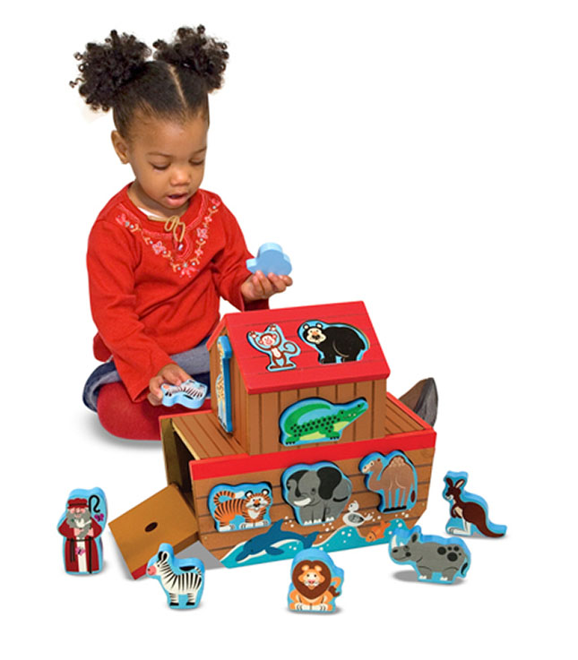 Noah's Ark Shape Sorter - - Fat Brain Toys