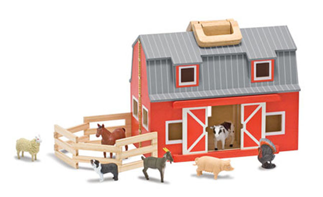 Fold & Go Mini Barn - - Fat Brain Toys