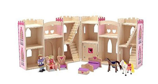 Fold & Go Princess Castle - - Fat Brain Toys