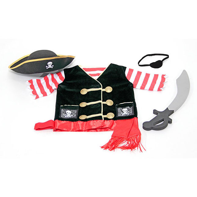 Pirate Role Play Costume Set Fat Brain Toys pirate-role-play-costume-set-fat-brain-toys