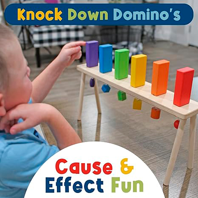 Falling Wood Domino Wall - - Fat Brain Toys