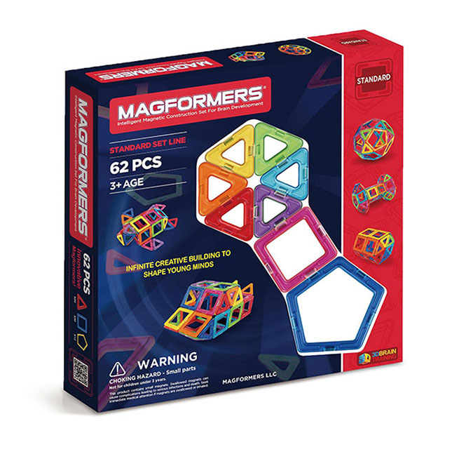 Magformers Set - 62 pc - - Fat Brain Toys