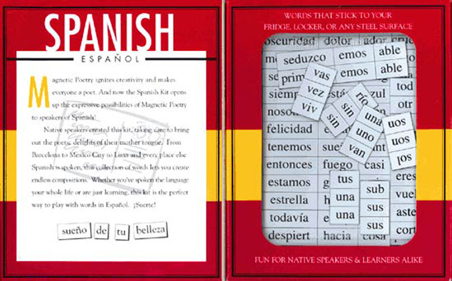 Magnetic Poetry Spanish - - Fat Brain Toys