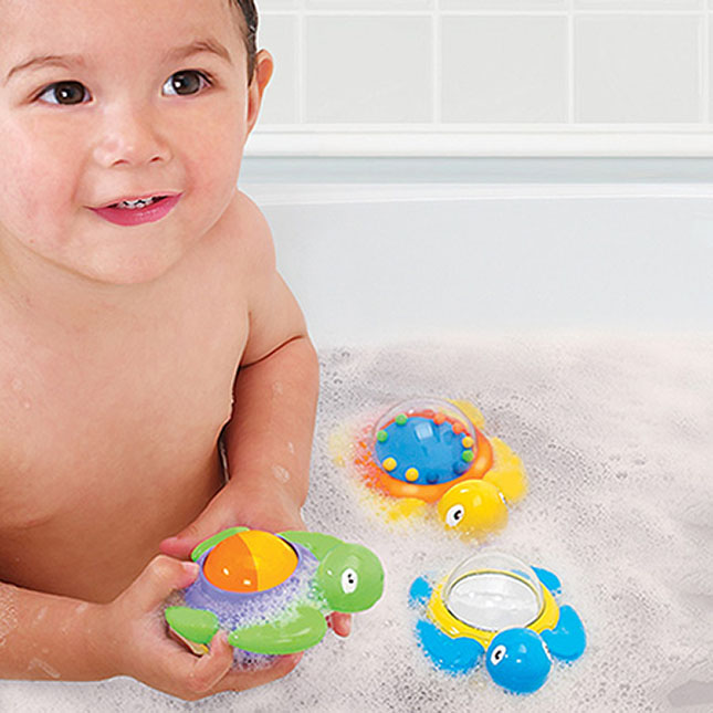 Munchkin Bath Time Turtles - - Fat Brain Toys
