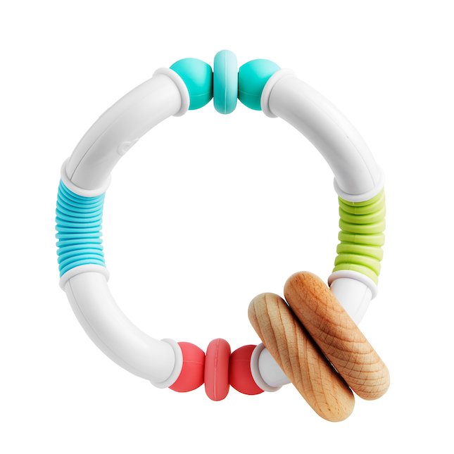 Silicone & Wood Twisty Figure 8 - Baby Gear - Fat Brain Baby