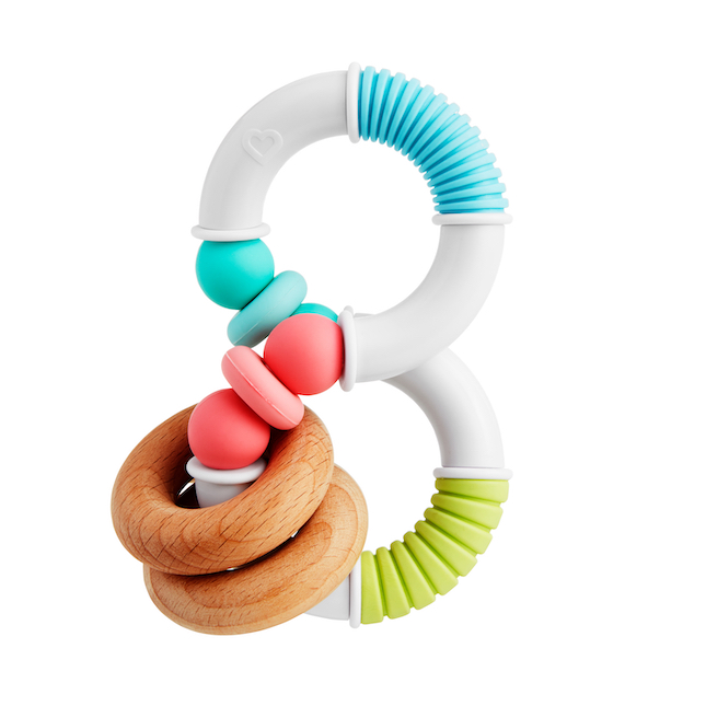 Silicone & Wood Twisty Figure 8 - Baby Gear - Fat Brain Baby