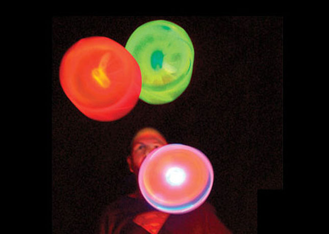 FlashFlight LED Light-Up Flying Disc - - Fat Brain Toys