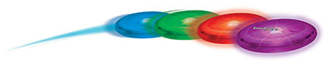 FlashFlight Jr. LED Light-Up Flying Disc - - Fat Brain Toys