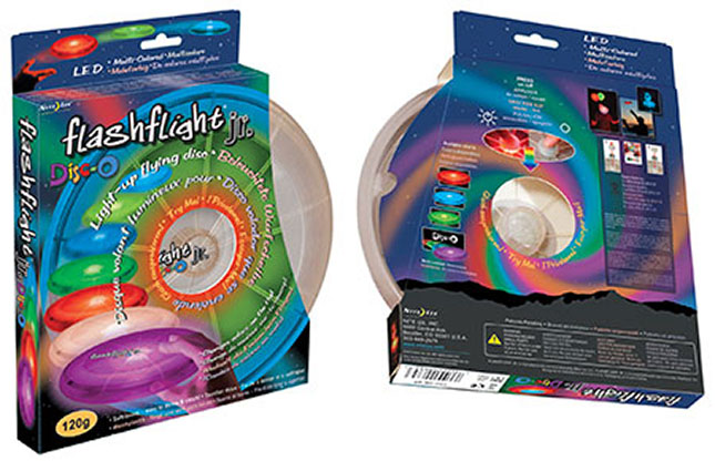FlashFlight Jr. LED Light-Up Flying Disc - - Fat Brain Toys