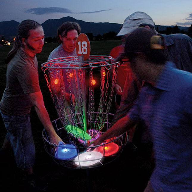 Flashflight LED Disc Golf Set - - Fat Brain Toys