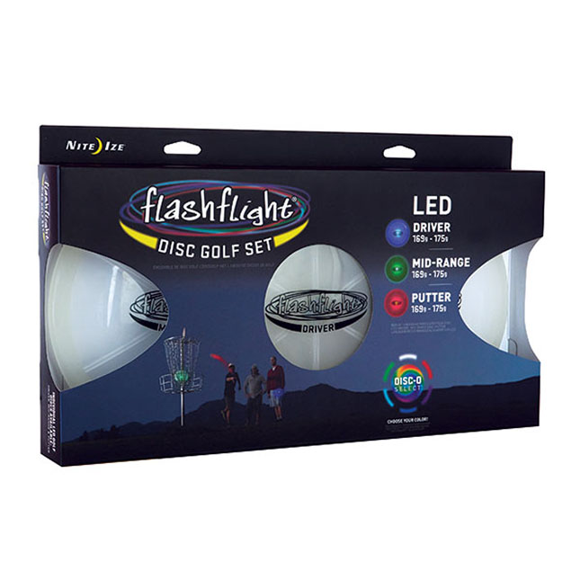 Flashflight LED Disc Golf Set - - Fat Brain Toys