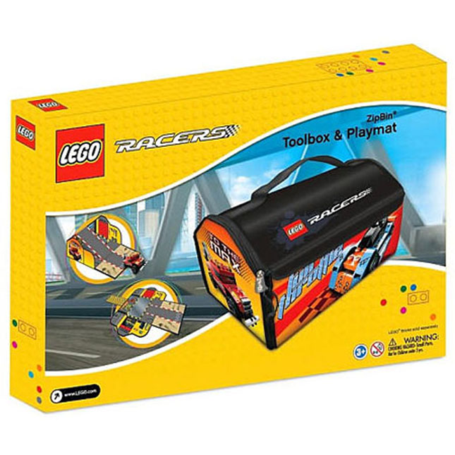 LEGO Racer ZipBin Tool Box Playmat - - Fat Brain Toys