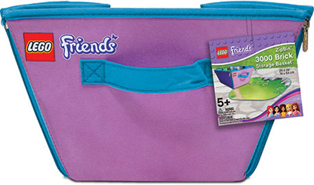 LEGO Friends ZipBin 3000 Brick Storage Basket - - Fat Brain Toys