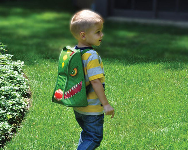 ZipBin Dinosaur Bring Along Backpack with Dinosaur - - Fat Brain Toys