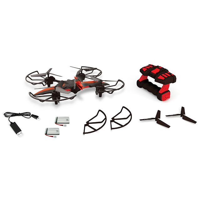 Dinosaur Mime Control Dino Drone - Red/Black - - Fat Brain Toys