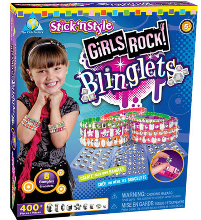 Stick n Style Girls Rock! Blinglets - - Fat Brain Toys