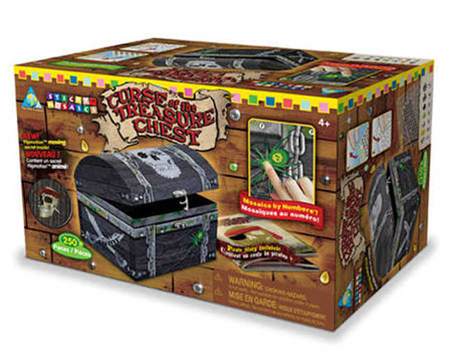 Sticky Mosaics Curse of the Treasure Chest - - Fat Brain Toys