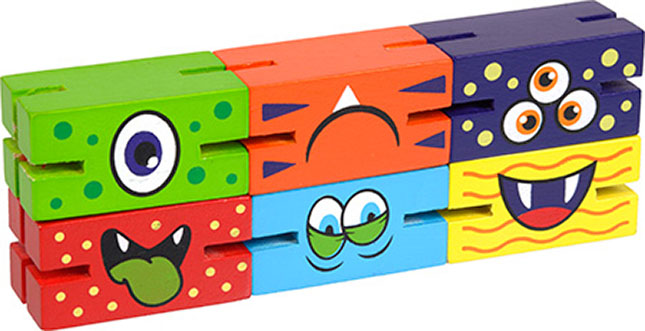 What'Zit Monster Faces - - Fat Brain Toys