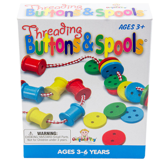 Threading Buttons & Spools - - Fat Brain Toys