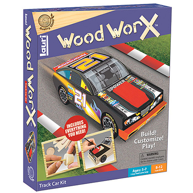 Wood Worx Track Car Kit - - Fat Brain Toys